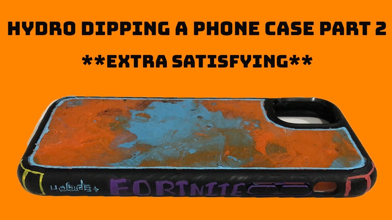 Hydro Dipping And Customizing A Phone Case (Part 2) **Extra Satisfying ...