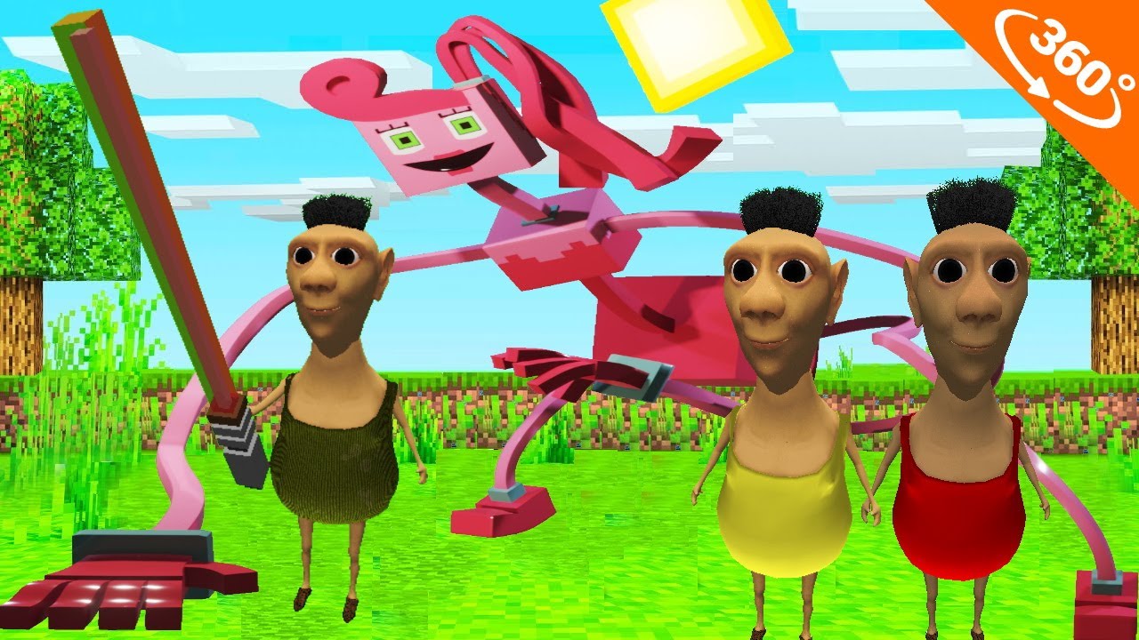 How Can HAMOOD HABIBI Stop MOMMY LONG LEGS in Minecraft 360° Gameplay ...