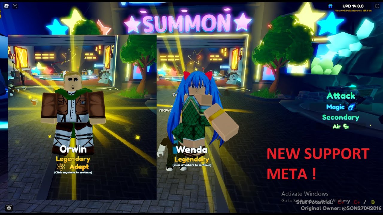 Erwin and Wenda got buff ( NEW SUPPORT META )| [👾UPD 14] Anime ...