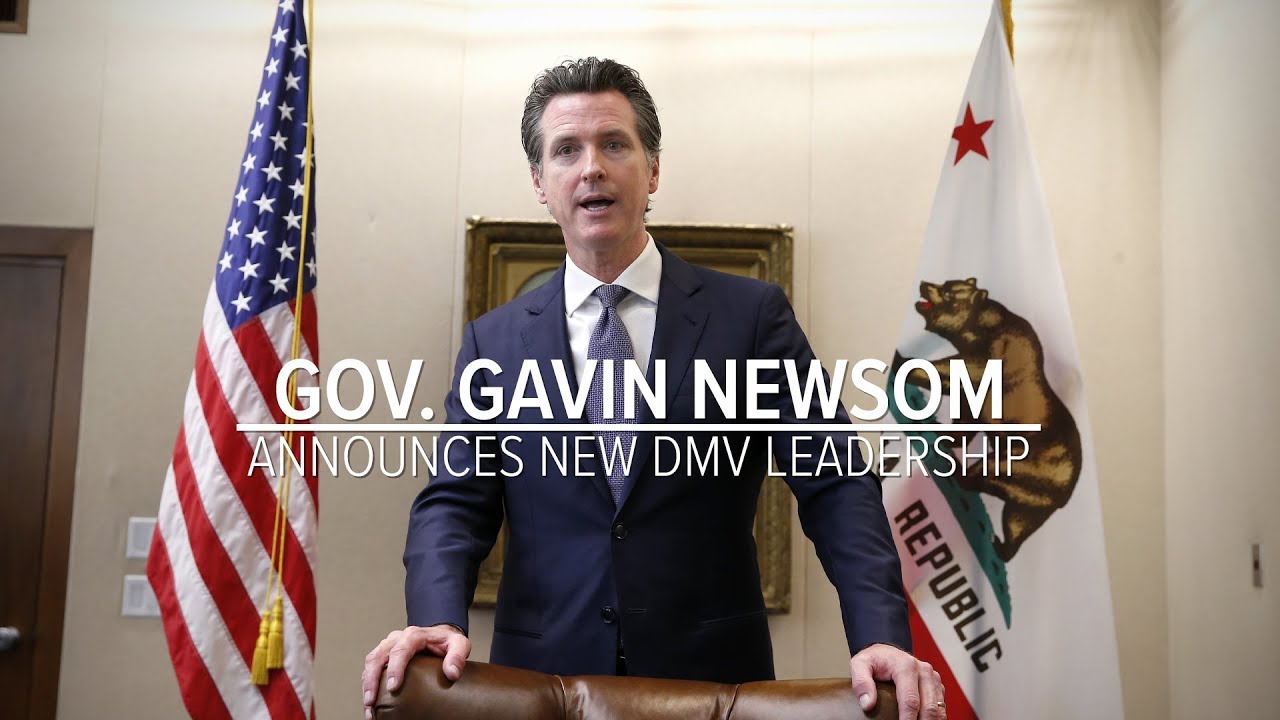 California Gov. Gavin Newsom announces new DMV leadership - YouTube