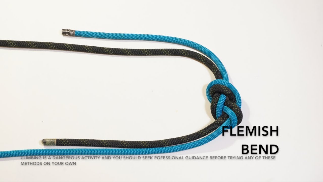 Climbing Knots: How to Tie a Flemish Bend / Reverse Traced Figure 8 ...