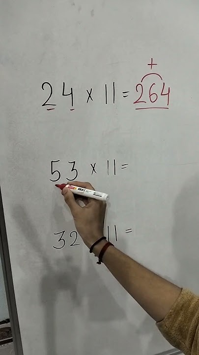 Multiplication Shortcut Trick | Multiply by 11 in 2 digits number | Solution4u | - YouTube
