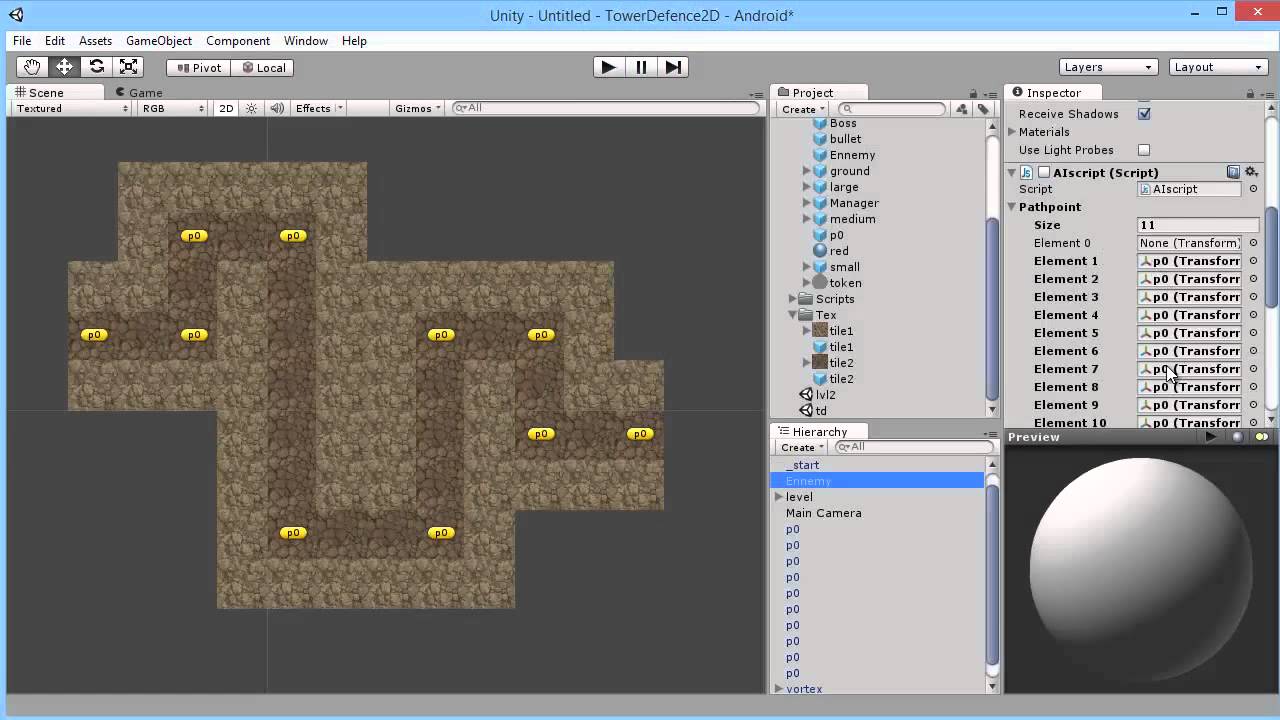 Tower defence 2D avec Unity Pack - YouTube