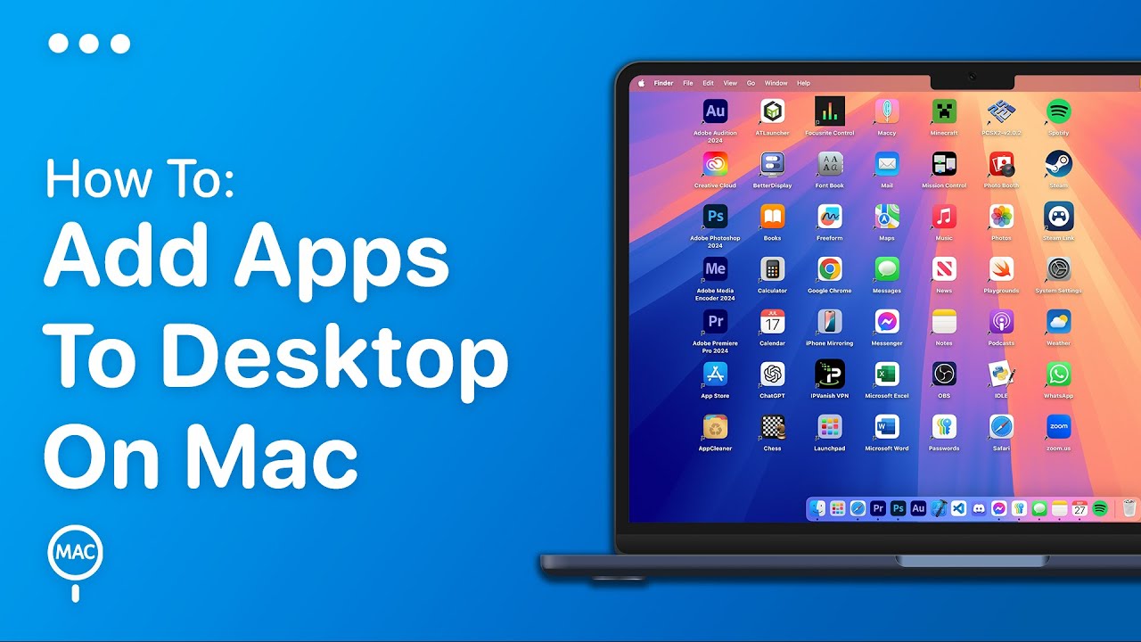 How To Add Apps To Desktop On Mac - (EASY) - YouTube