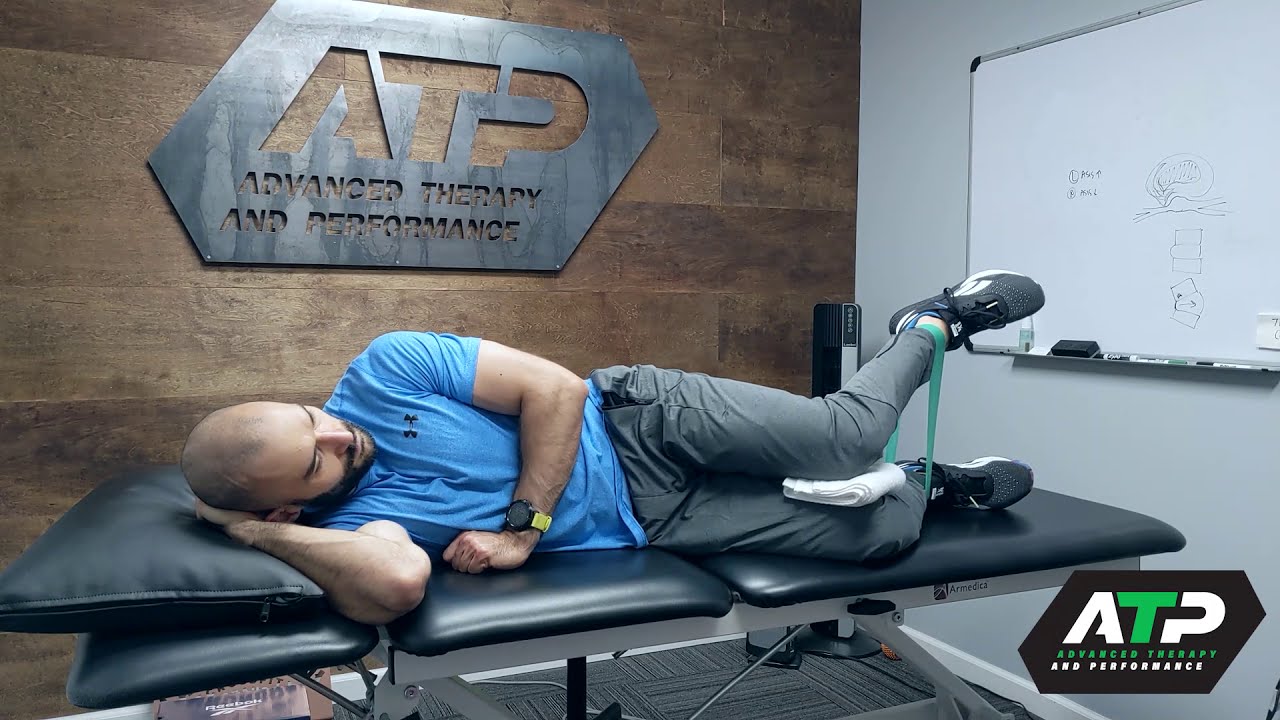 Side Lying Reverse Banded Clamshell - YouTube