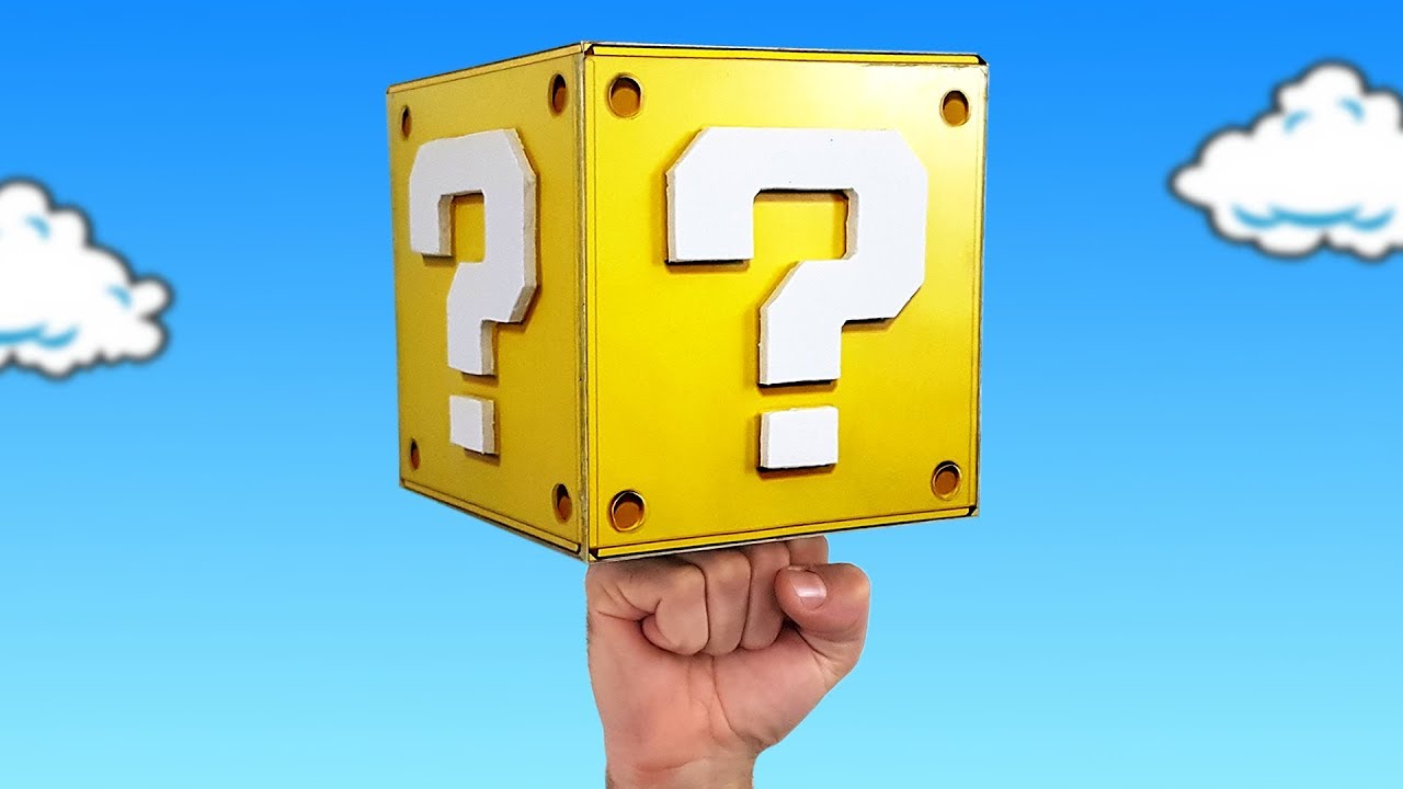SUPER MARIO QUESTION BLOCK - GAMER DECORATION | Creative Minds - YouTube