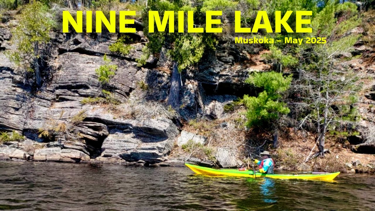 Nine Mile Lake, Muskoka - spring kayaking - YouTube