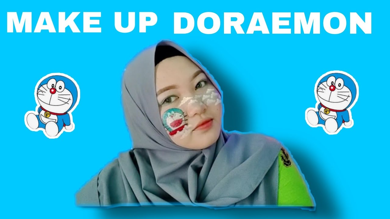 Tutorial Face Painting Mudah || Makeup Doraemon - YouTube
