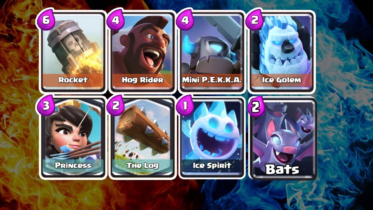 Clash Royale Deck 3.0 Elixir | ICE GOLEM | PRINCESS | MINI P.E.K.K.A ...