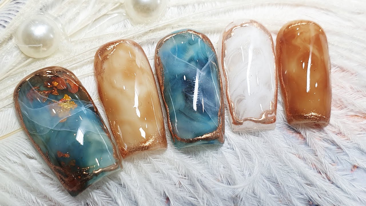 Nail Art Inspiration - Super virtual sea stone Nail art | Complicated ...