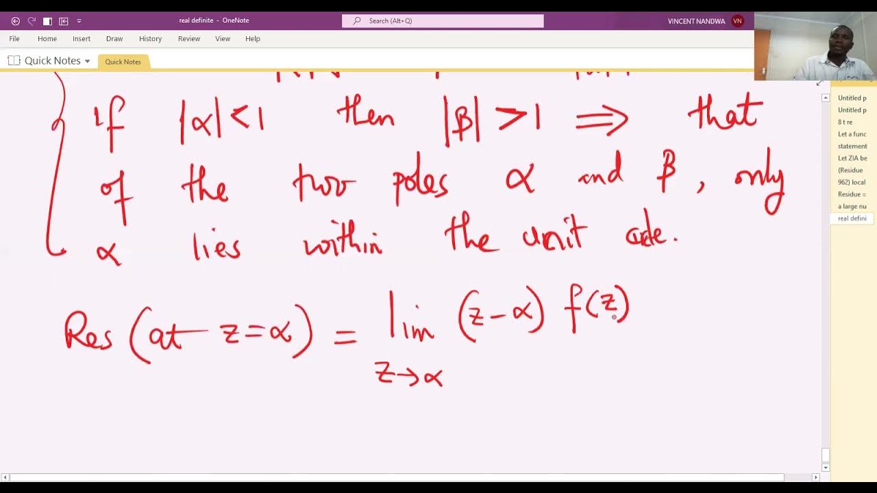 Evaluation of Real Definite Integrals by Contour Integration; Example 2 - YouTube