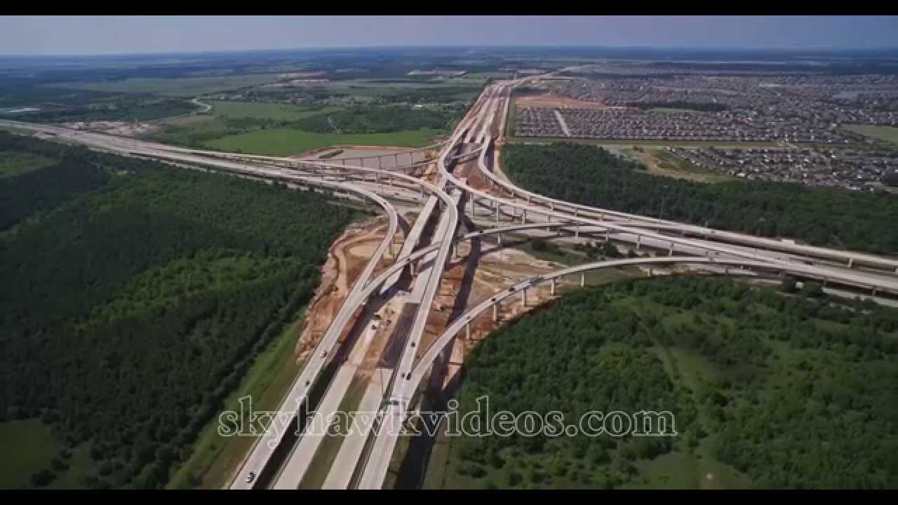 Grand Parkway TX 99 & US 290 Construction 4K HD - YouTube