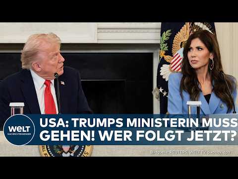 ICE-DRAMA IN DEN USA: Donald Trump feuert Kristi Noem! Das Skandal-Aus nach 'Terroristen'-Vorwurf