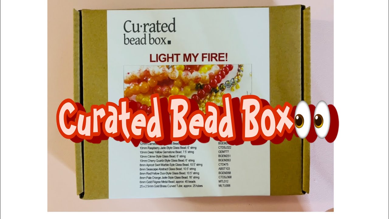 Curated Bead Box- unboxing & Review- Light my Fire Subscription box 📦 ...