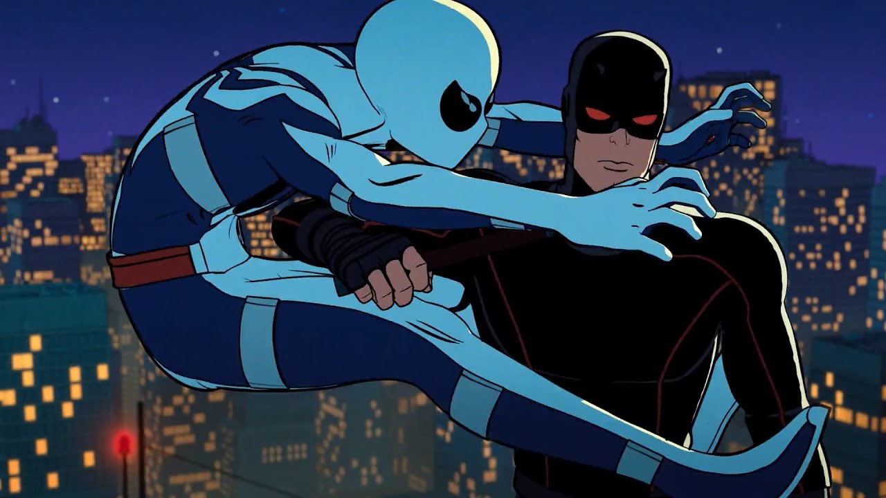 Daredevil action scenes from the cartoons Compilation(1996-2025) - YouTube