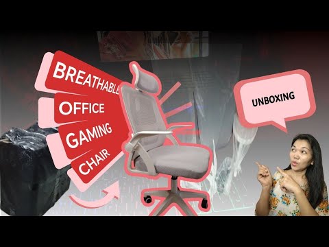 HOW TO ASSEMBLE BREATHABLE OFFICE GAMING CHAIR/UNBOXING #officechair # ...