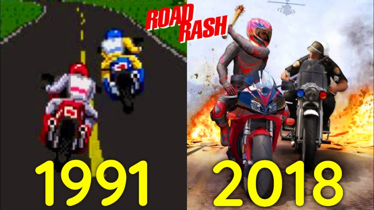 Evolution of Road Rash Games 1991-2018 - YouTube