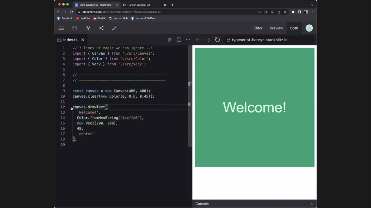 Intro/Beginner TypeScript Talk 1 - with wafflecopters - YouTube