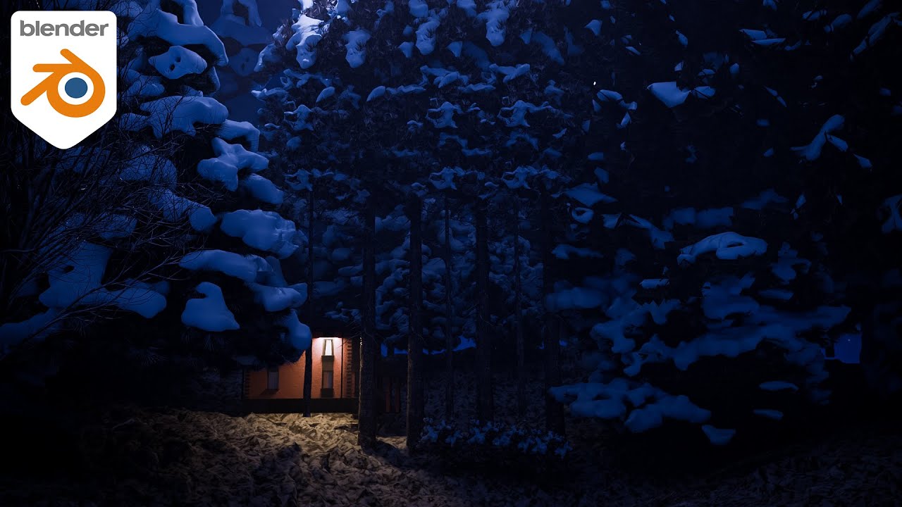Cabin in the Woods - Blender Tutorial for 3D Environment Design - YouTube