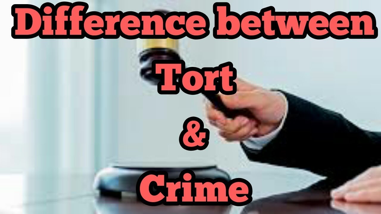 Difference between Tort and crime - YouTube