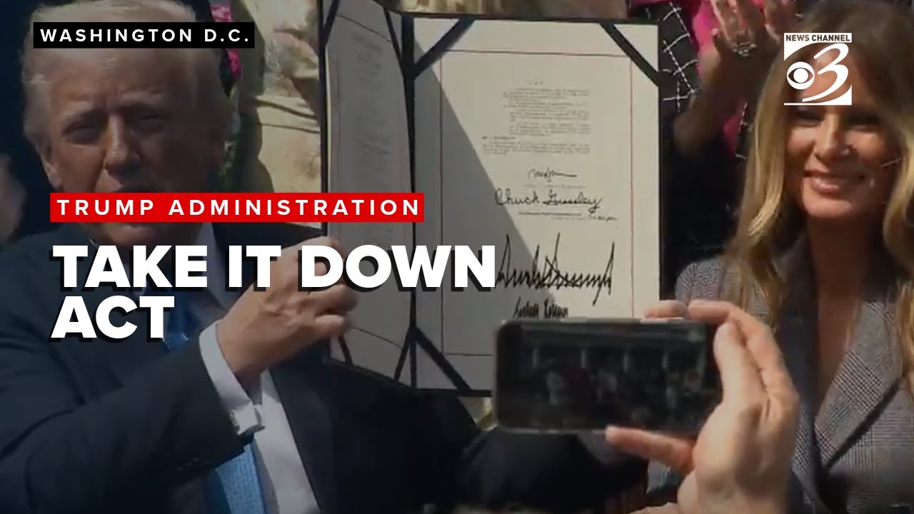 TAKE IT DOWN ACT: Trump signs order targeting AI-generated explicit ...