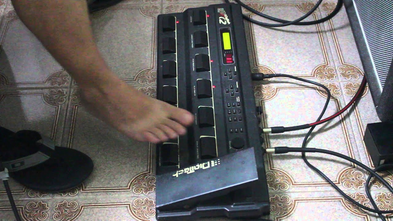 Pedaleira Rp12 digitech - YouTube