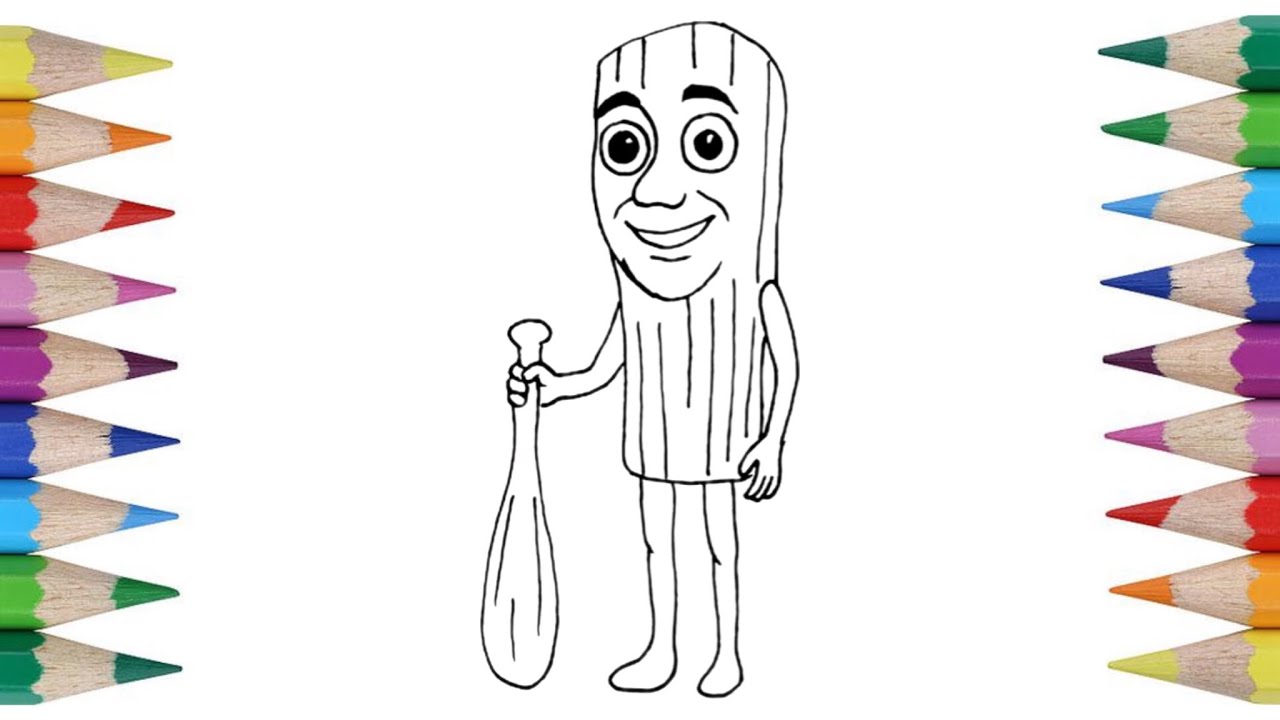 Easy Tung Tung Tung Sahur Drawing |How to Draw Tung Tung Tung Sahur for ...