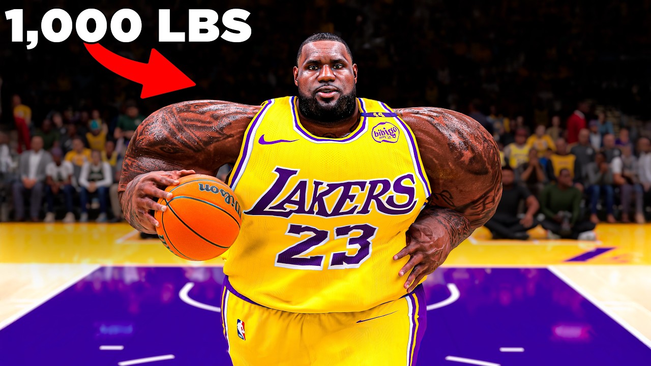 I Made LeBron 1,000 Pounds - YouTube