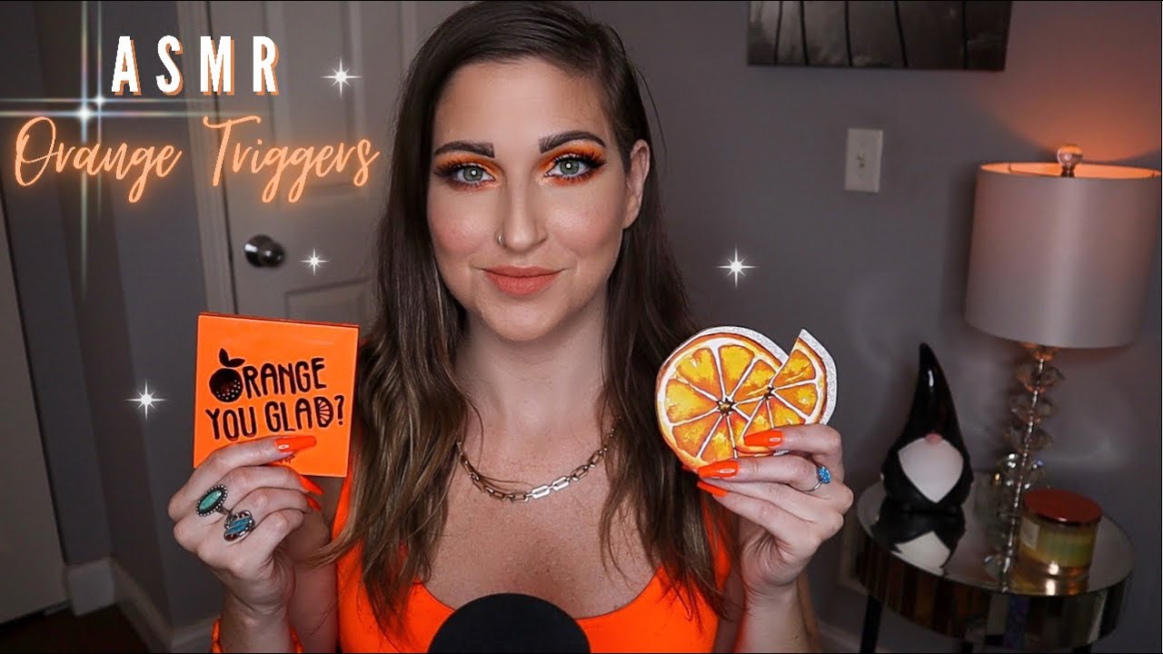 ASMR | Orange Colored Triggers 🧡 - YouTube