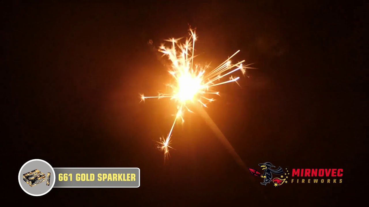 661 GOLD SPARKLER - YouTube
