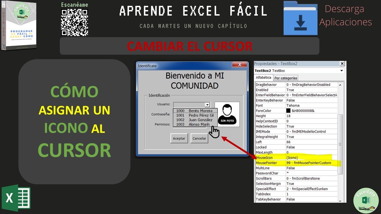 CAMBIAR la forma del CURSOR - YouTube