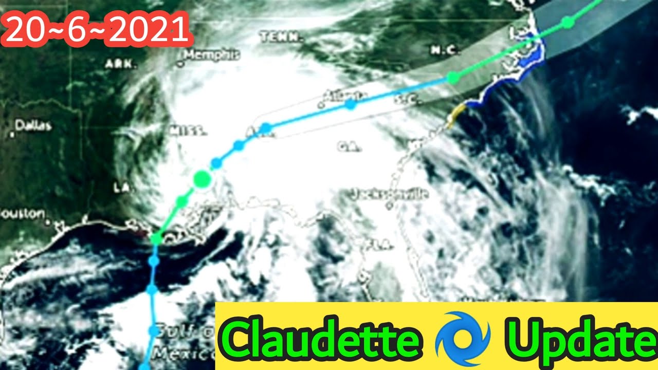 Tropical Storm "Claudette" | 20-6-21 Update - YouTube