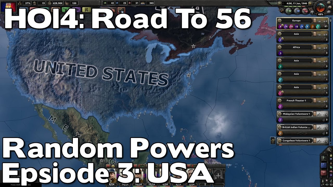 HOI4: Random Powers Game (EP 3 – USA ) - YouTube