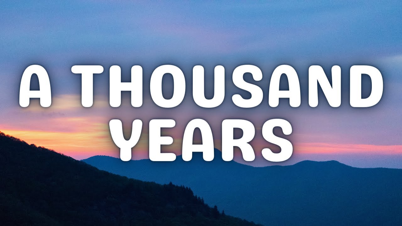 Christina Perri - A Thousand Years (Lyrics) - YouTube