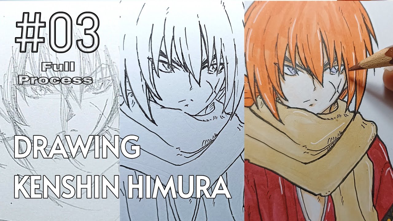 Drawing Kenshin Himura [Full] Easy to Draw Rurouni Kenshin - YouTube