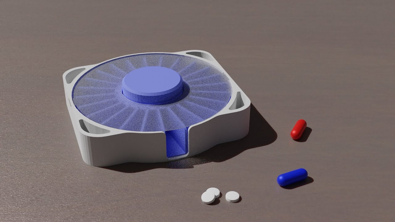 One-Push Pill Dispenser Demonstration - YouTube