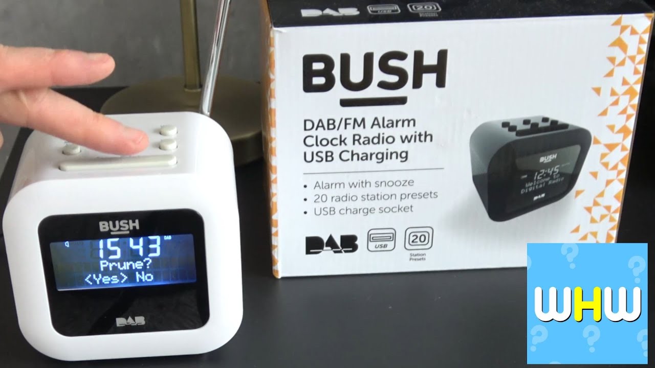 What is PRUNE and how to turn it on - BUSH USB DAB Clock Radio - YouTube