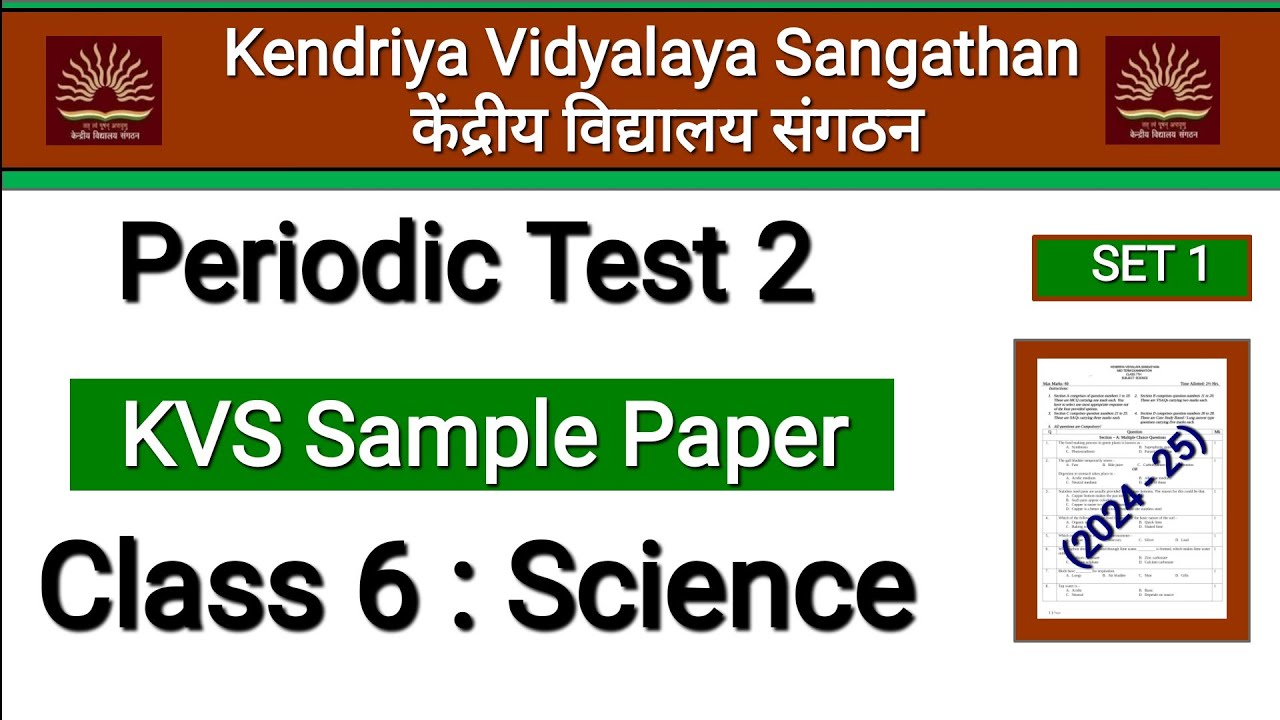 Pt2 Question Paper | Sample Paper Class 6 Science | Kvs Question Paper ...