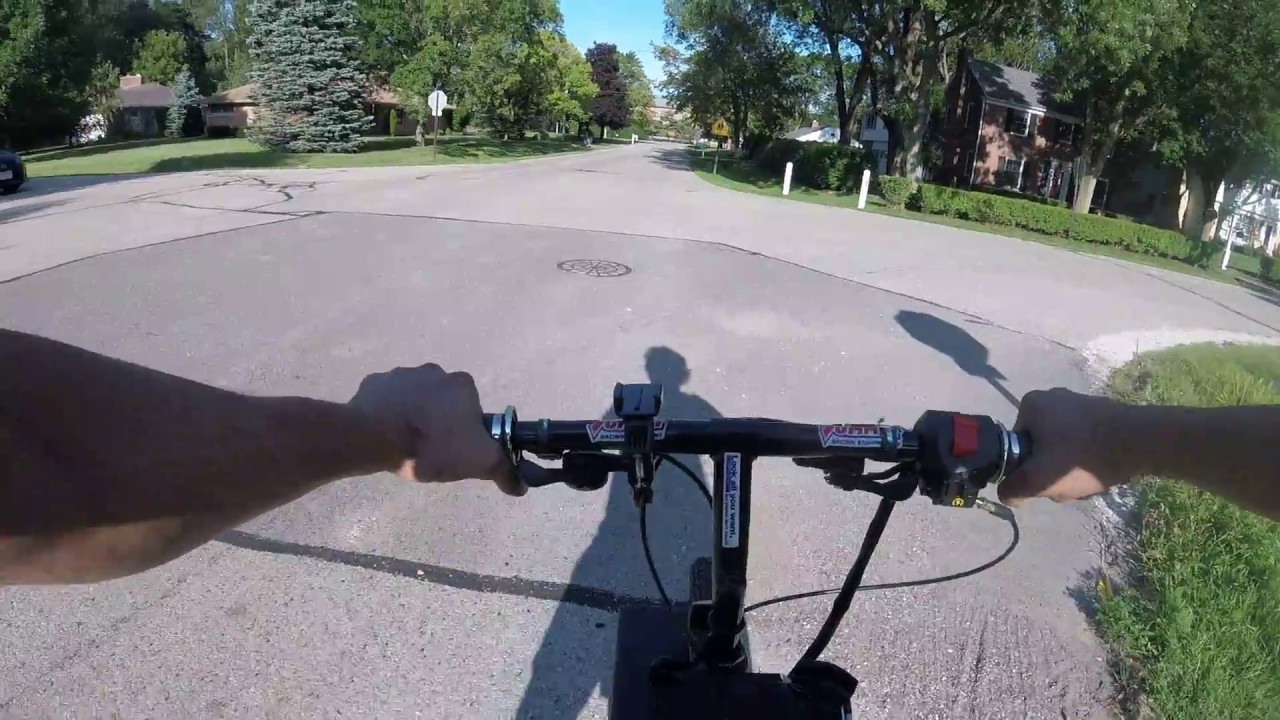 Bt80 motorized bike ride - YouTube