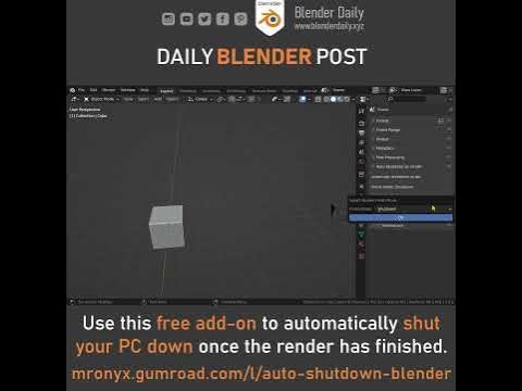 Blender Auto-Shutdown after Render! - YouTube
