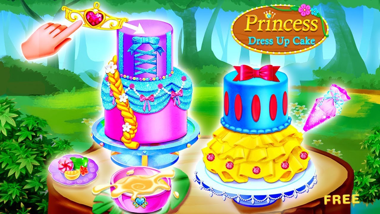 Princess Dress Up Cake Maker - Design Cake Game by FunPop - YouTube