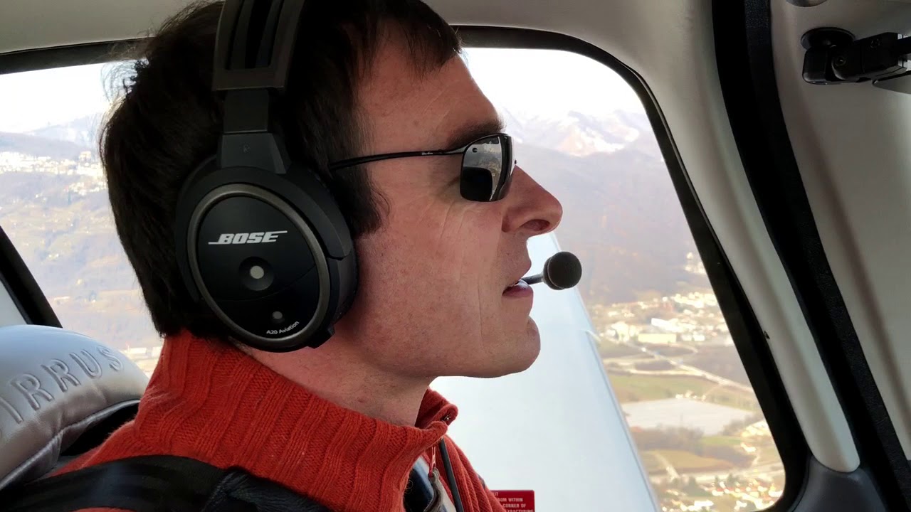 LSZA Lugano Airport Steep Approach - YouTube