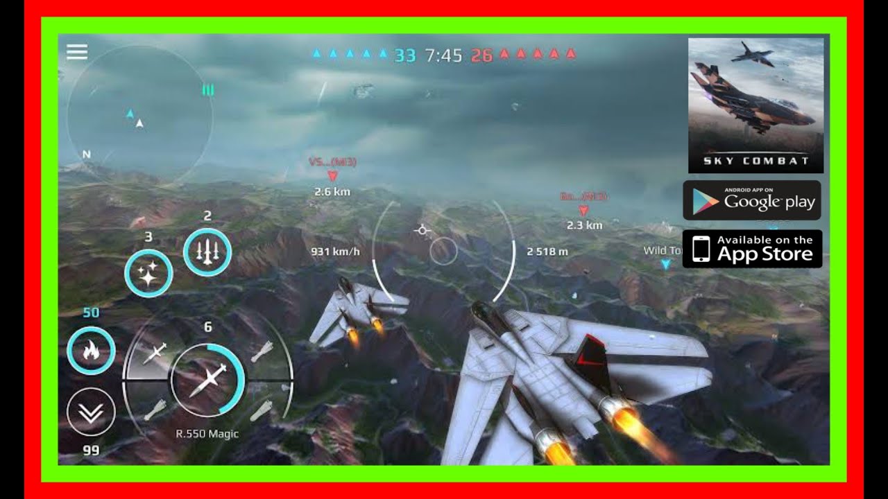Sky Combat: war planes online simulator PVP - Gameplay (Android & iOS ...