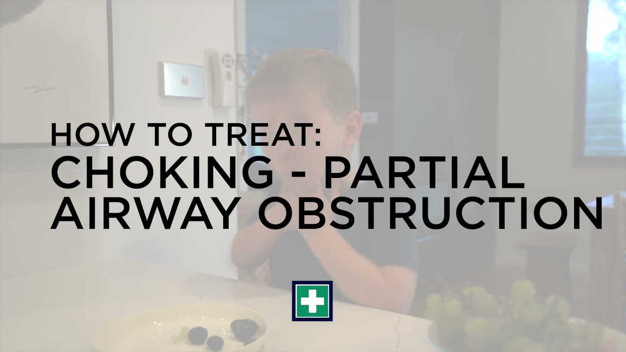 First Aid Tips: Choking - Partial Airway Obstruction - YouTube