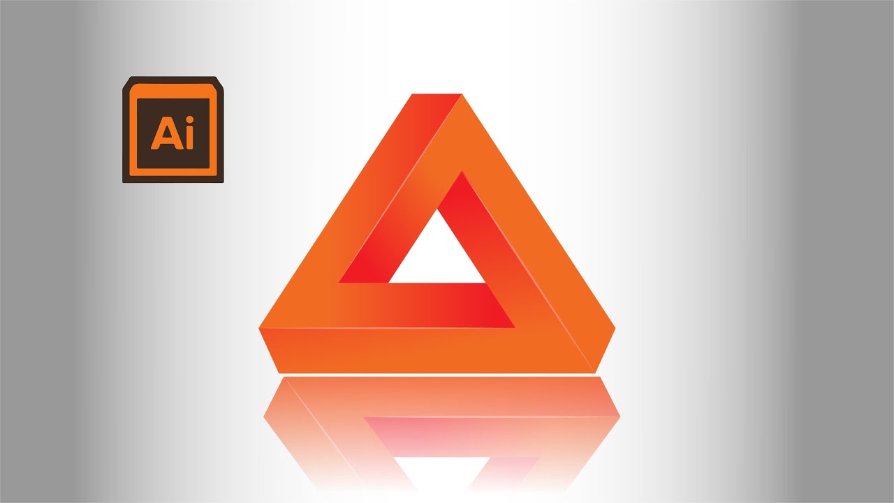 How To Create A Penrose Triangle In Illustrator | By artistic adeel ...