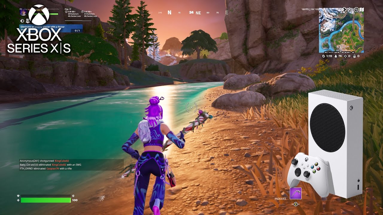 Xbox Series S Fortnite CHAPTER 5 Gameplay (4K 120FPS) - YouTube