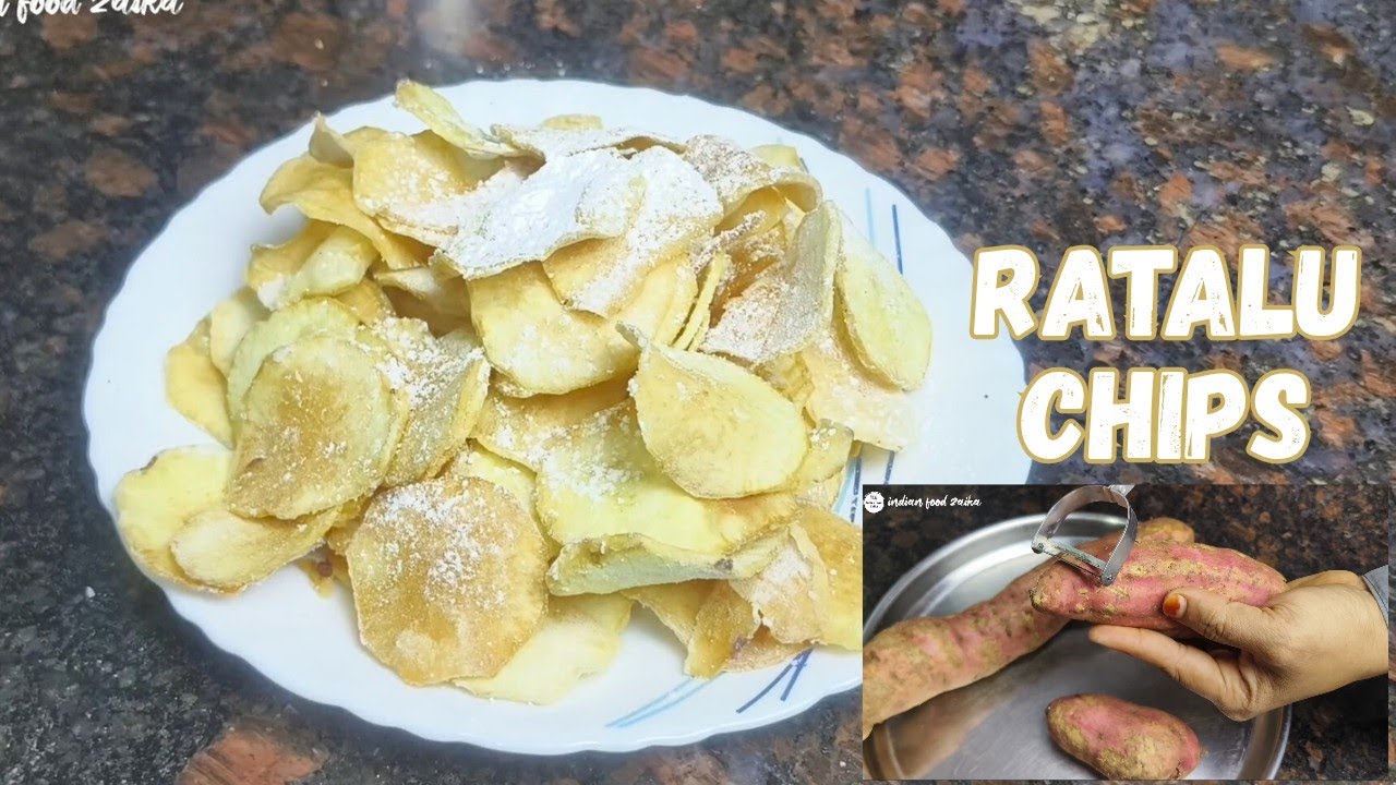 Ratalu Chips Recipe | sweet and crispy ratalu Chips Recipe | How to ...