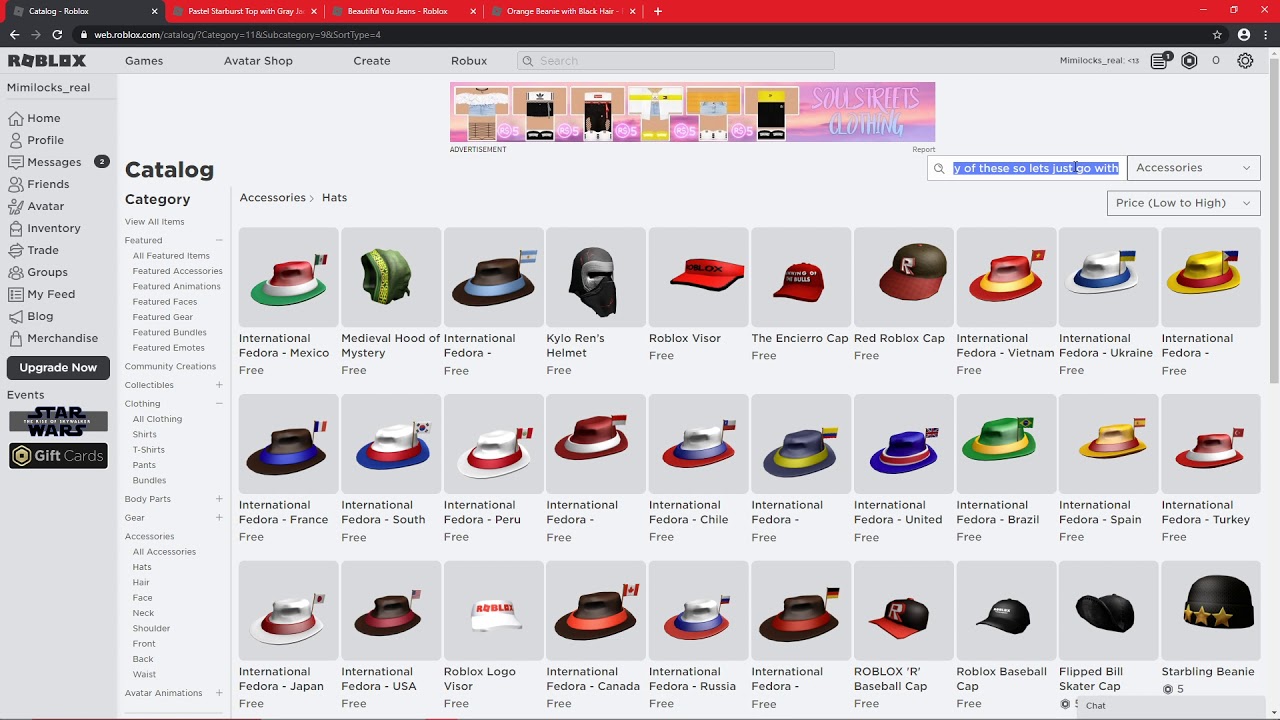 mimi locks changing my roblox avatar - YouTube