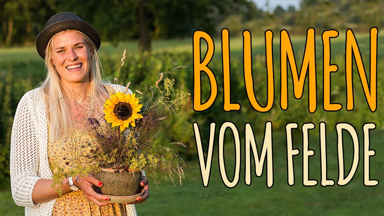 BLUMEN VOM FELDE - 1.30€ FÜR EIN NATÜRLICHES BLUMENGESTECK - DIY - YouTube