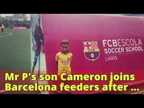 Peter Okoye's Son Joins FC Barcelona Football School